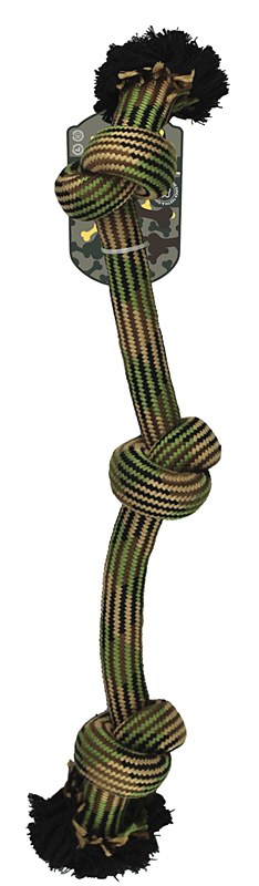 Furkidz Ruff n Tuff 3 Knot Rope Dog Toy Large 70cm - Mega Pet Warehouse