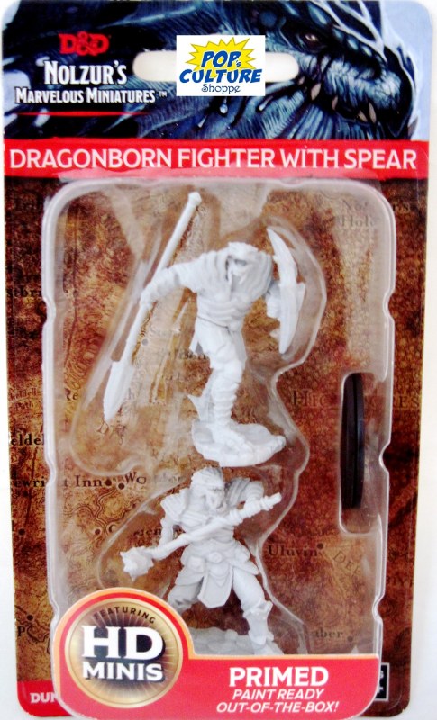 D&D HD Minis: Dragonborn Fighter with Spear (Male) - Pop's Culture Shoppe