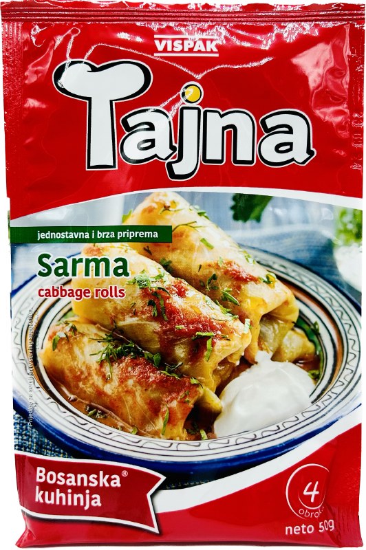 Vispak Tajna Stuffed Cabbage Rolls Seasoning Mix 50g - PVEuroMarket.com