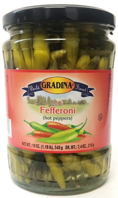 Gradina Hot Fefferoni Peppers 19oz - PVEuroMarket.com