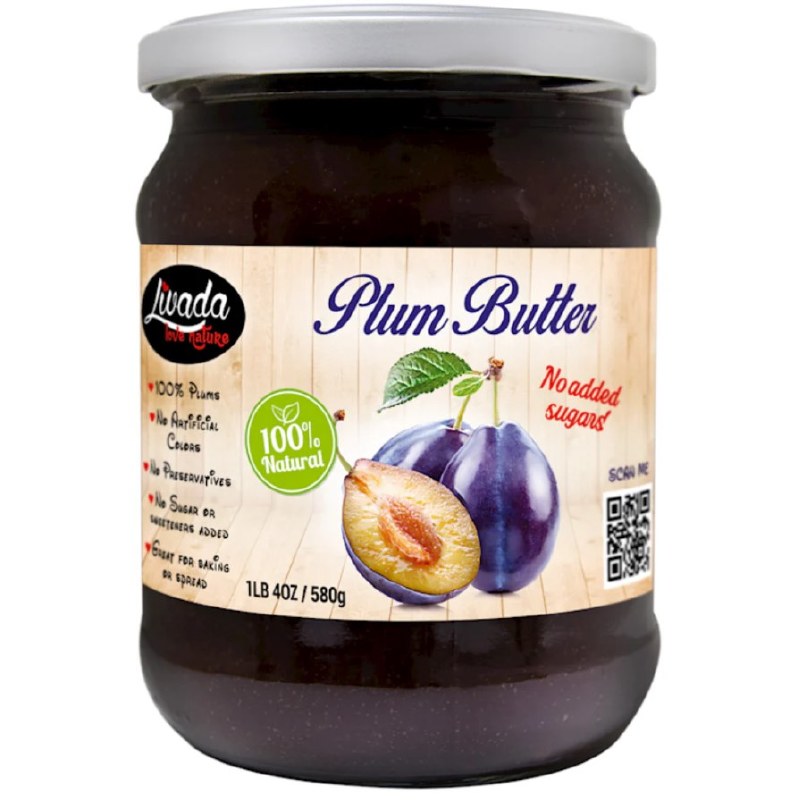Livada Plum Butter Magiun de Prune 580g - PVEuroMarket.com