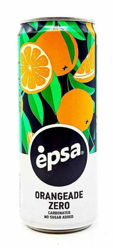 Epsa Orangeade Zero Soda with No Sugar Added 330ml - PV Euro Market