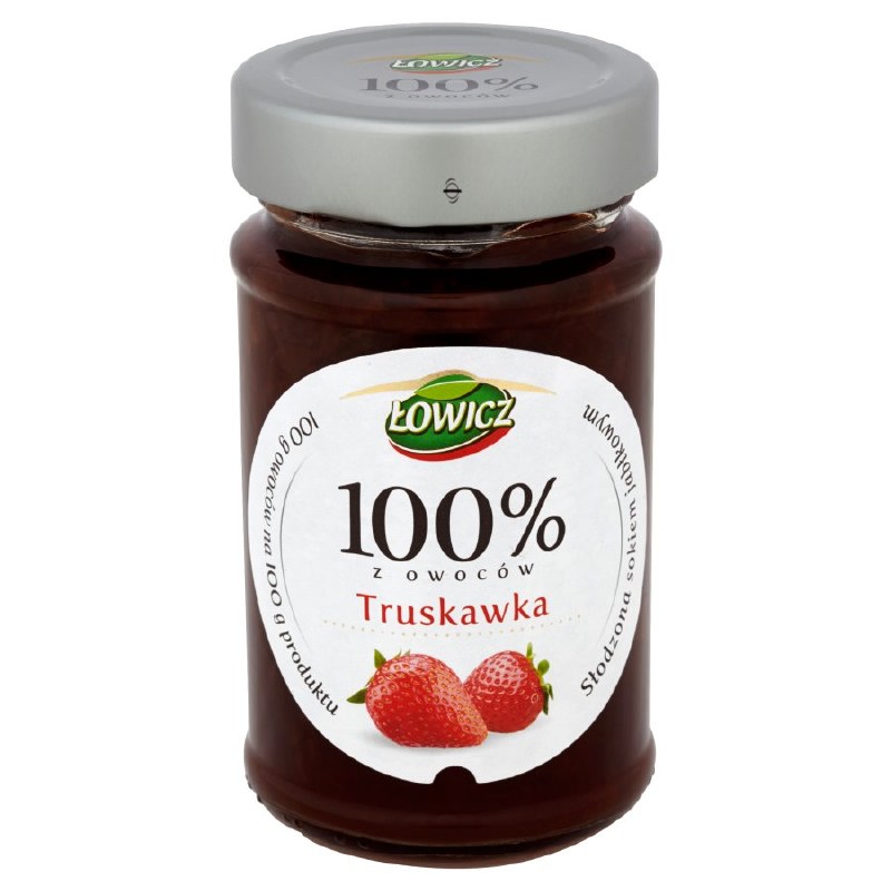 Lowicz 100 Percent Strawberry Jam 220g - PVEuroMarket.com