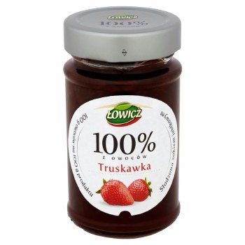Lowicz 100 Percent Strawberry Jam 220g - PVEuroMarket.com