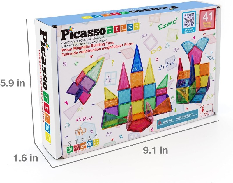 PICASSO TILE 41pc MAGNETIC TILES - MARCO'S EMPORIUM