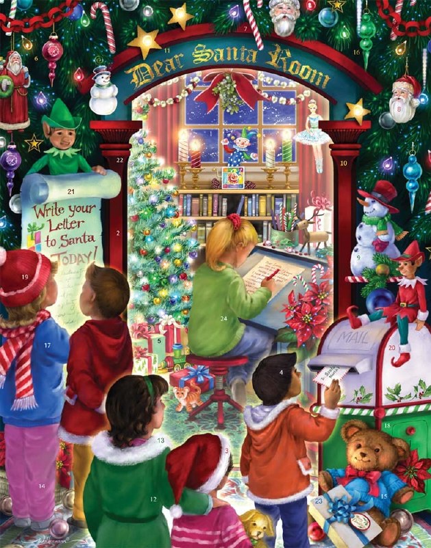 VCC PAPER ADVENT CALENDER LETTER SANTA - MARCO'S EMPORIUM