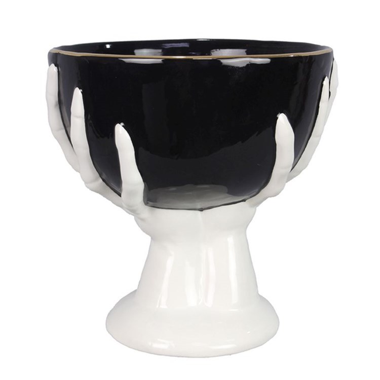 YOUNGS SKELETON HAND CANDY BOWL - MARCO'S EMPORIUM