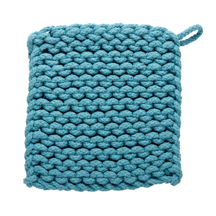 Crochet Trivet Turquoise - GIFTS & THINGS