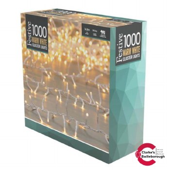 1000 Led Cluster Lights Warm White - Clarkes Bailieborough