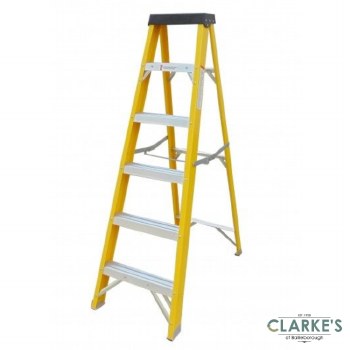 BuildWorx 5 Step Fibreglass Ladder - Clarkes Bailieborough