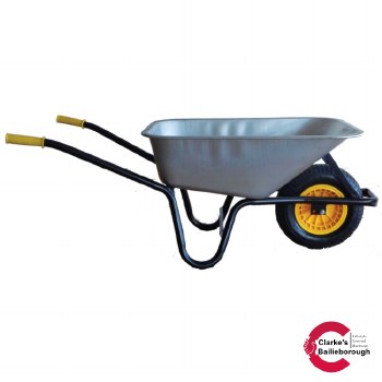 Buildworx Galvanised Wheelbarrow 90 Litre - Clarkes Bailieborough