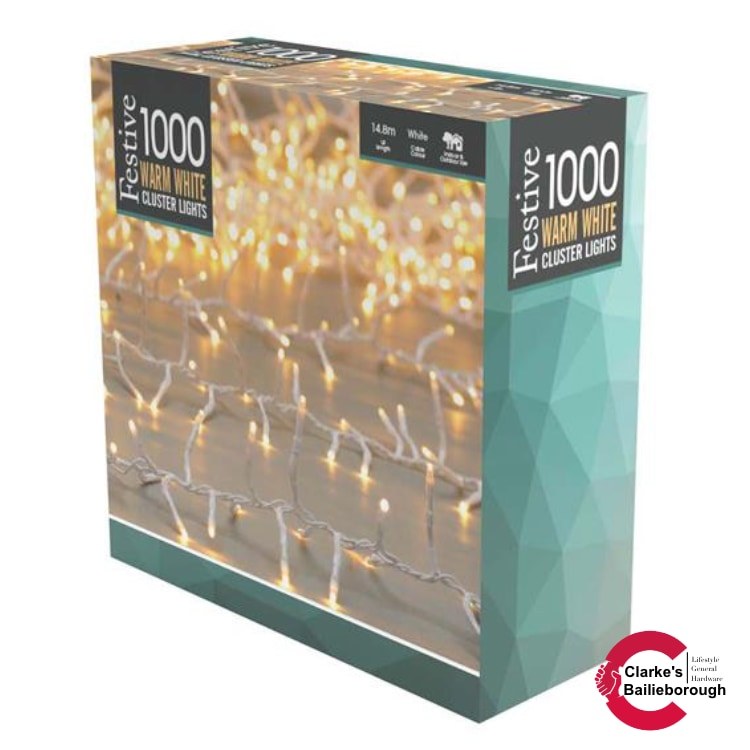 1000 Led Cluster Lights Warm White - Clarkes Bailieborough