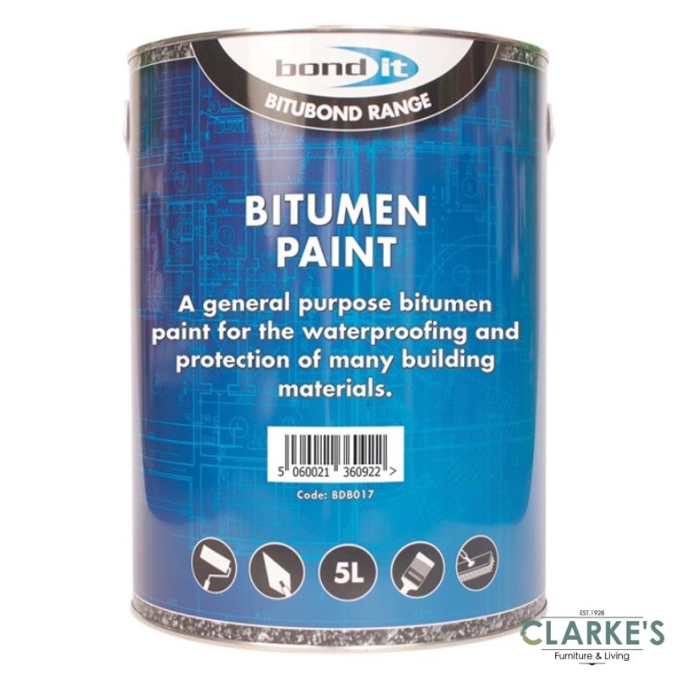 Bond It Bitumen Paint 5 Litre - Clarkes Bailieborough