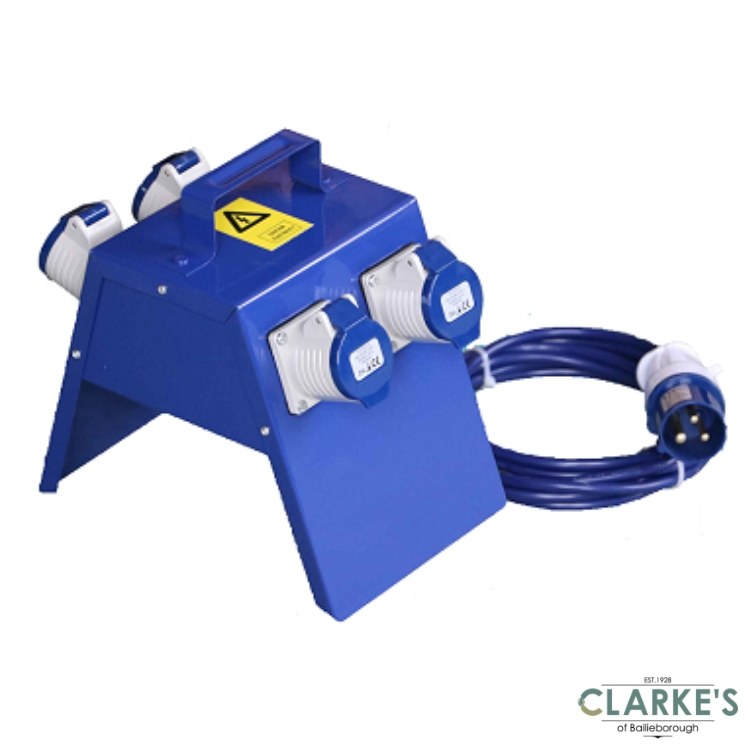 Power 4 Way 16amp 220v Splitter Box - Clarkes Bailieborough