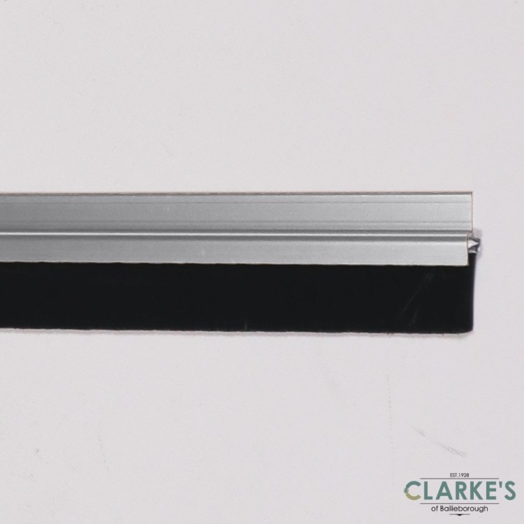Exitex Aluminium Door Brush Strip Silver - Clarkes Bailieborough