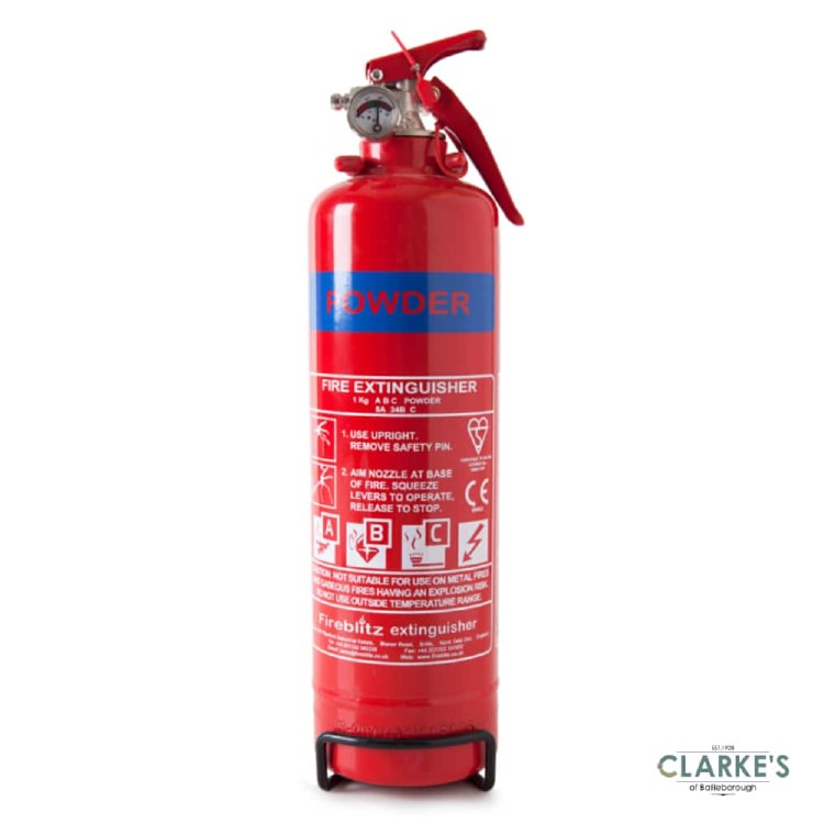 FireBlitz Powder FIre Extinguisher 1kg - Clarkes Bailieborough