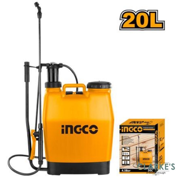 Ingco Knapsack Sprayer 20 Litre - Clarkes Bailieborough