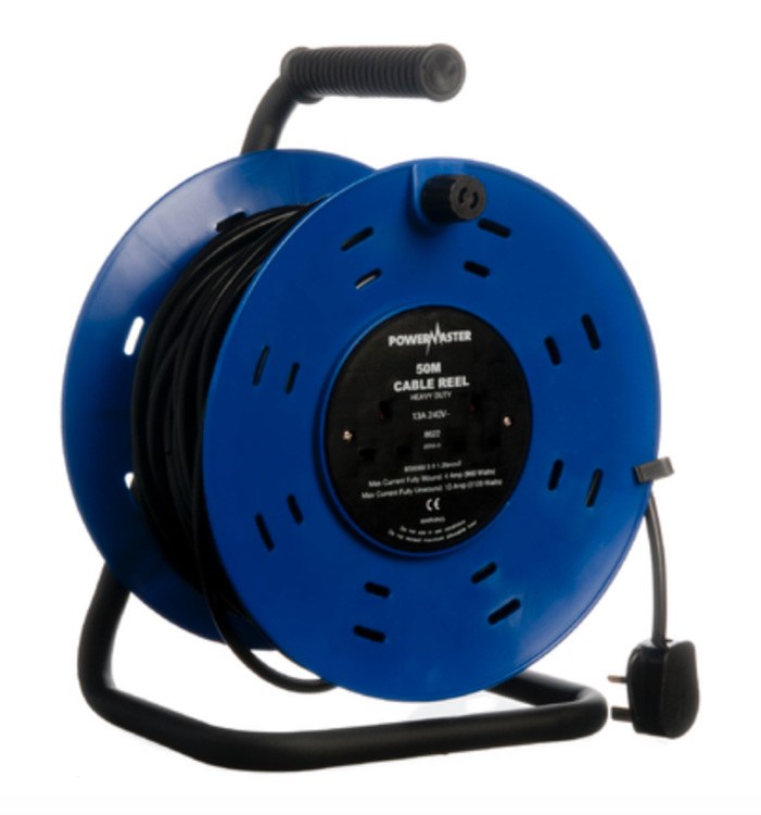 PowerMaster 4 Gang Cable Reel 50 Meter - Clarkes Bailieborough