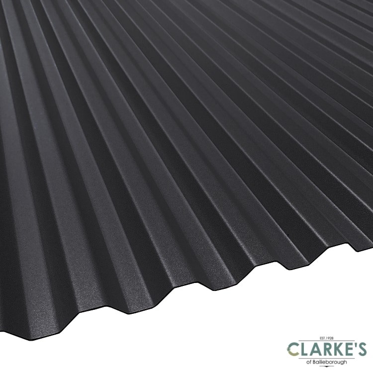 PVC Corrugated Roof Sheeting Black - Clarkes Bailieborough