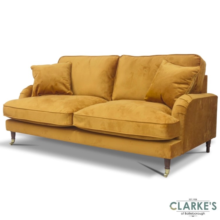 Rupert 3 seater velvet sofa store