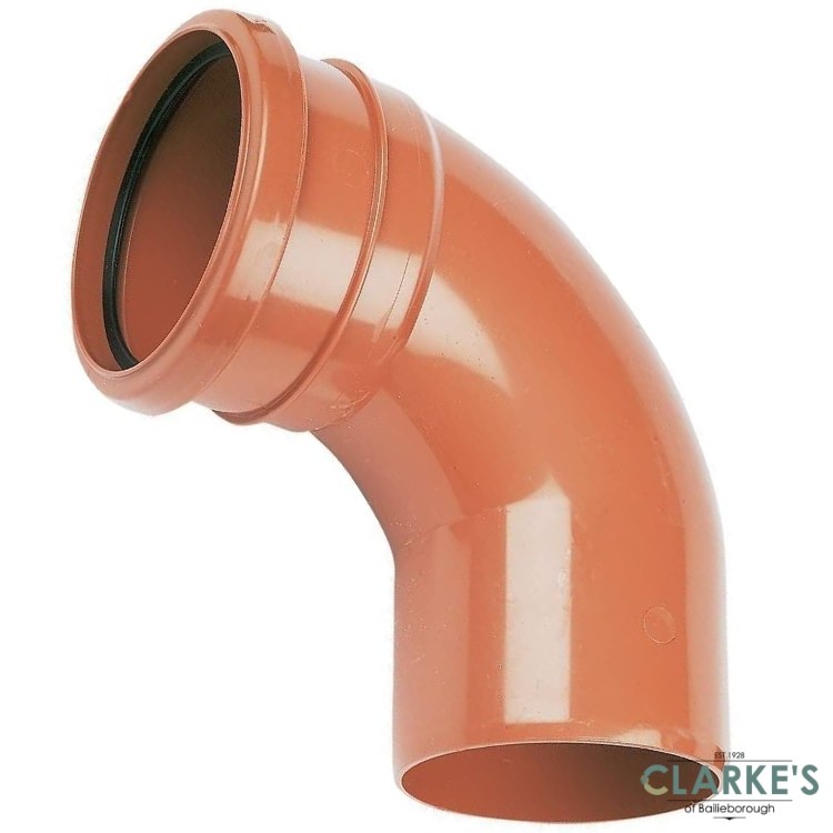 Sewer Bend 90 Degree Single Socket 110mm - Clarkes Bailieborough