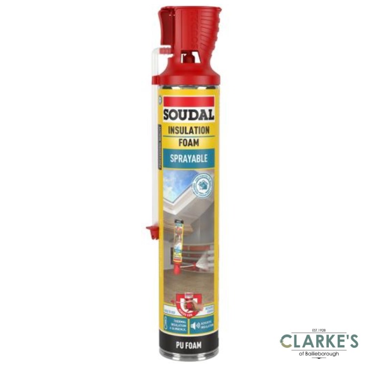Soudal Genius Sprayable Insulation Foam 700ml - Clarkes Bailieborough