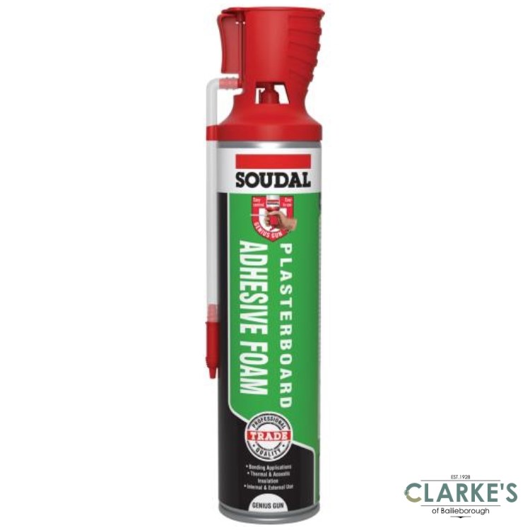 Soudal Genius Gun Plasterboard Adhesive 600ml - Clarkes Bailieborough
