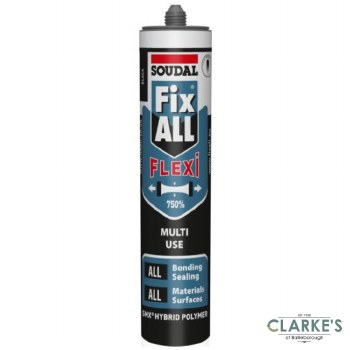 Soudal Fix All Flexi Sealant Adhesive Black 290ml - Clarkes Bailieborough