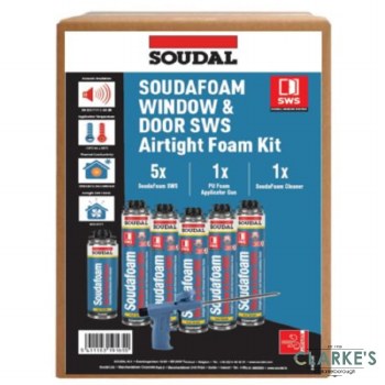 Soudal Soudafoam Airtight Window and Door SWS Foam Kit 7 Piece ...