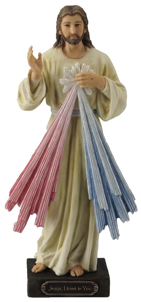 DIVINE MERCY FULL COLOR STATUE - Divine Mercy Gift Shop