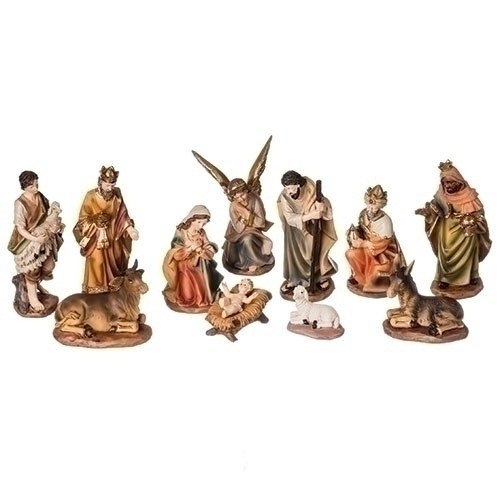11PC COLOR NATIVITY SET - Divine Mercy Gift Shop