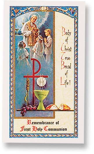 FIRST HOLY COMMUNION PRAYER CARD - Divine Mercy Gift Shop