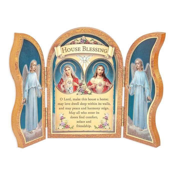 HOUSE BLESSING LARGE TRIPTYCH - Divine Mercy Gift Shop