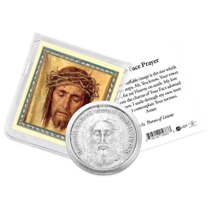 HOLY FACE POCKET COIN - Divine Mercy Gift Shop
