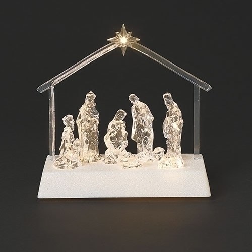 ACRYLIC NATIVITY 7.5" - Divine Mercy Gift Shop