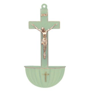 LUMINOUS CRUCIFIX HOLY WATER FONT - Divine Mercy Gift Shop
