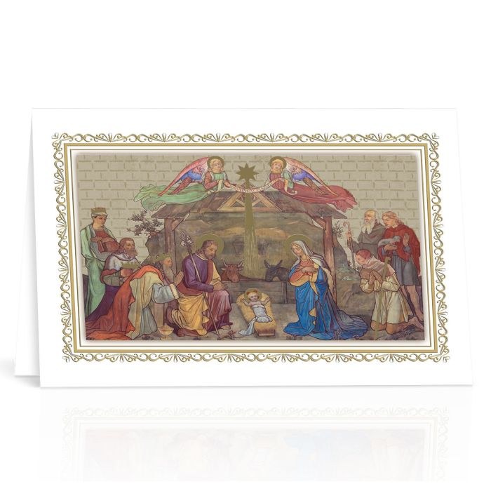NATIVITY SCENE CHRISTMAS CARD - Divine Mercy Gift Shop