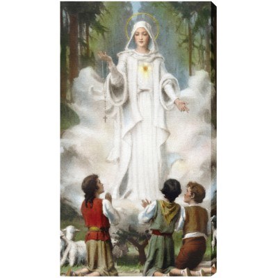 OUR LADY OF FATIMA 10X18 CANVAS GALLERY - WRAPPED PRINT - Divine Mercy ...