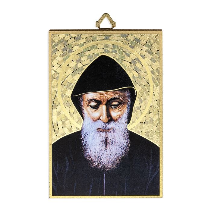ST CHARBEL MOSAIC PLAQUE - Divine Mercy Gift Shop