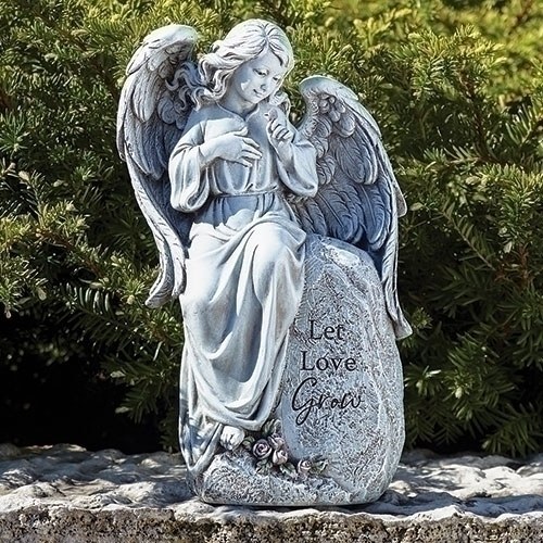 SEATED ANGEL STATUE - Divine Mercy Gift Shop