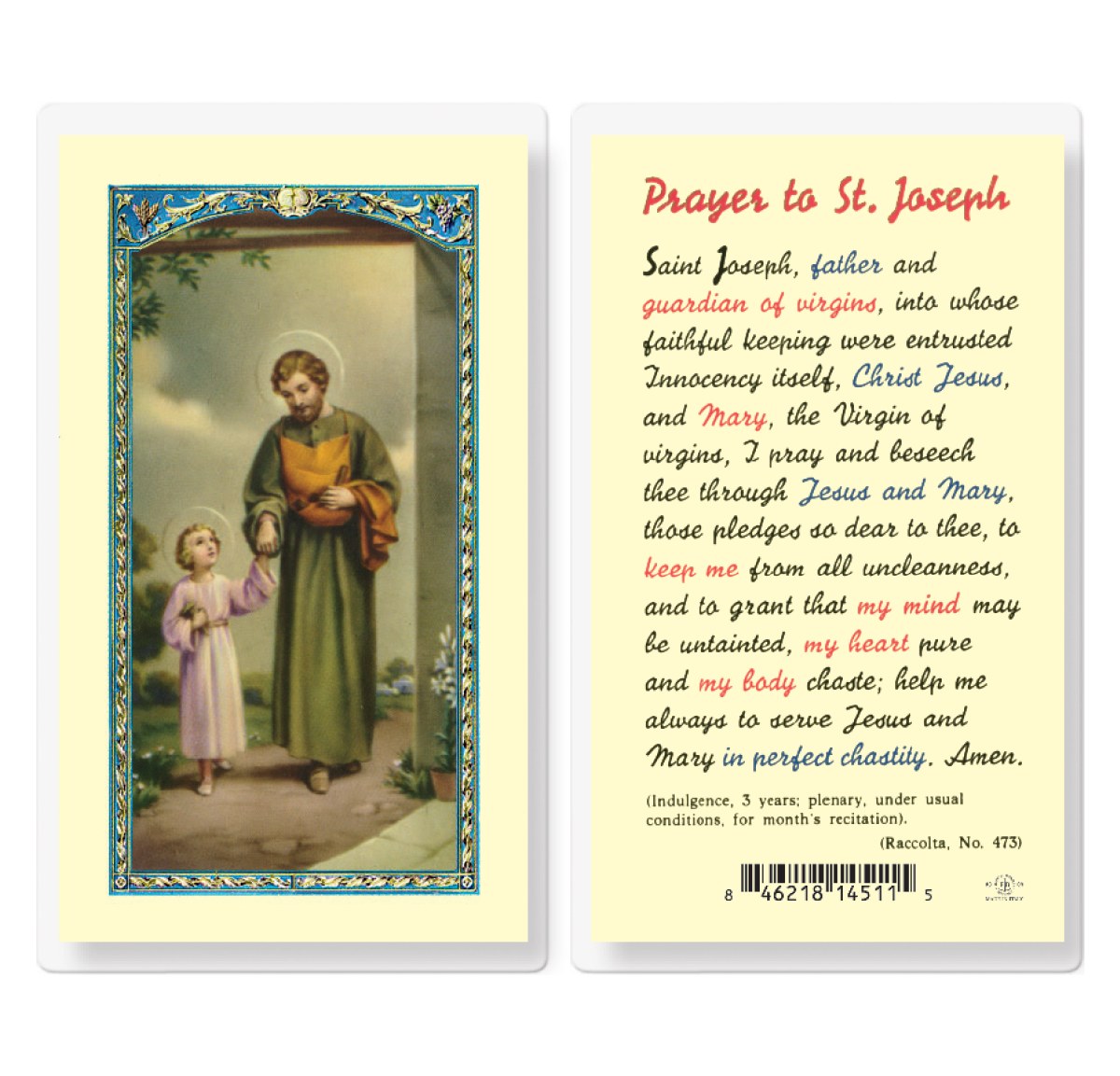 PRAYER TO ST. JOSEPH - Divine Mercy Gift Shop