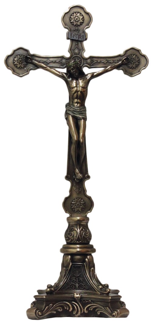 STANDING ORNATE CRUCIFIX - Divine Mercy Gift Shop