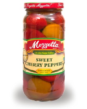 Mezzetta Cherry Peppers 16 oz - SAMI'S FAIRFAX GROCERY