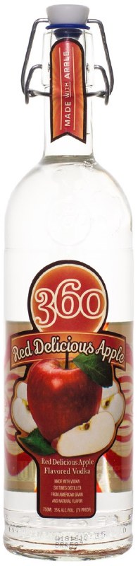 360 Red Delicious Apple Vodka 750ml - Legacy Wine and Spirits