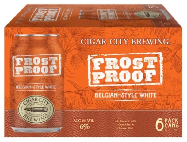 Cigar City Frost Proof Wheat Beer 6pk 12oz Can - Legacy Wine and Spirits