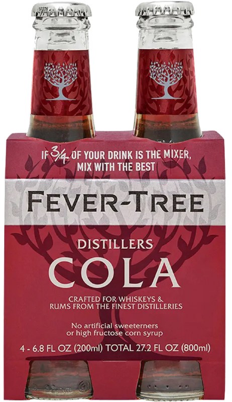 Fever Tree Distillers Cola 4pk 200ml Btl - Legacy Wine and Spirits