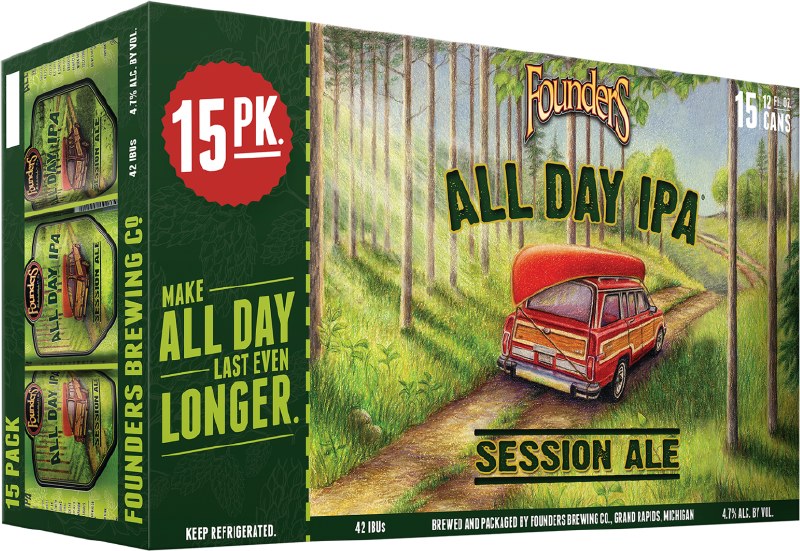 Founders All Day IPA 15pk 12oz Can - Legacy Wine and Spirits