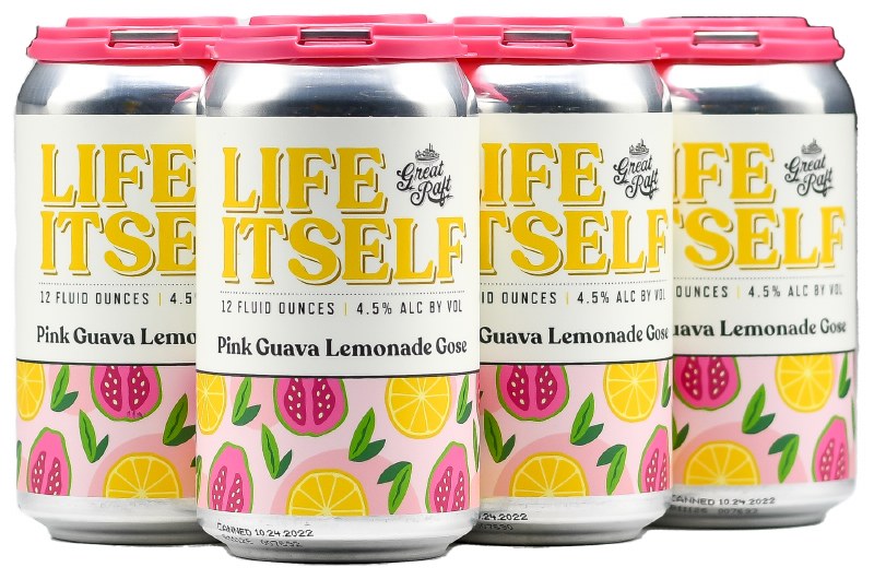 Great Raft Life Itself Pink Guava Lemonade Gose 6pk 12oz Can - Legacy ...