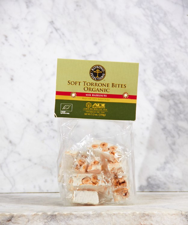 Ritrovo Organic Soft Torrone Bites w/Hazelnuts, 5oz - DeLAURENTI