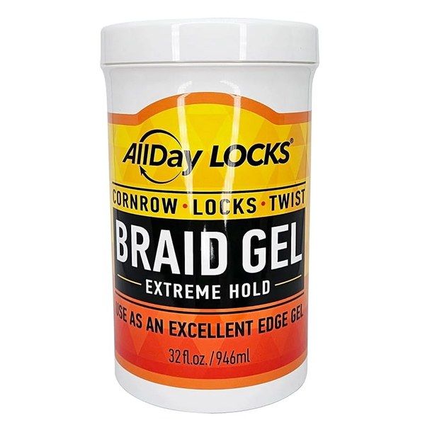 AllDay Locks Braid Gel - Extreme Hold - 32oz - Beauty Depot Online
